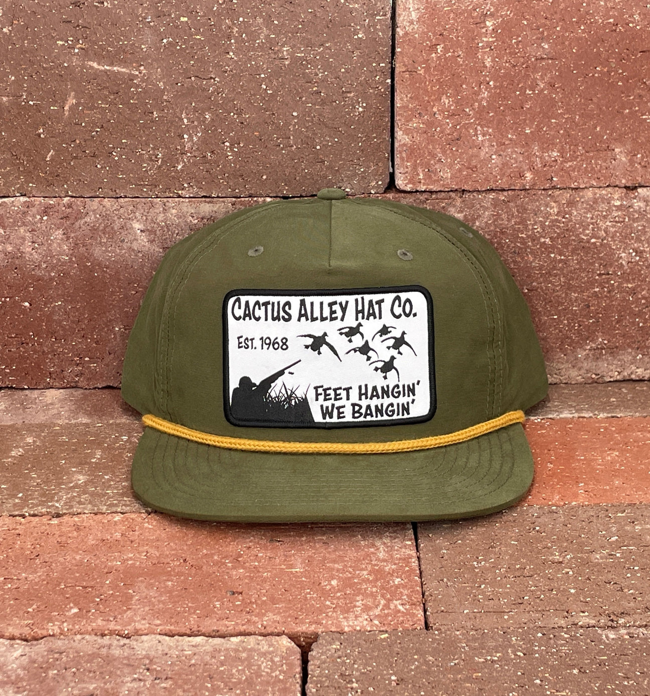 "Feet Hangin" - 256 Loden/ Amber Rope, Snapback Cap (WESA JAN 2024 ...