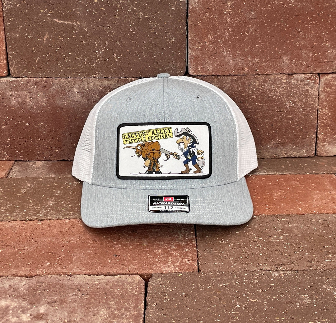 "Festival" - Richardson 112 Heather Grey/White Mesh, Snapback Cap (WES ...
