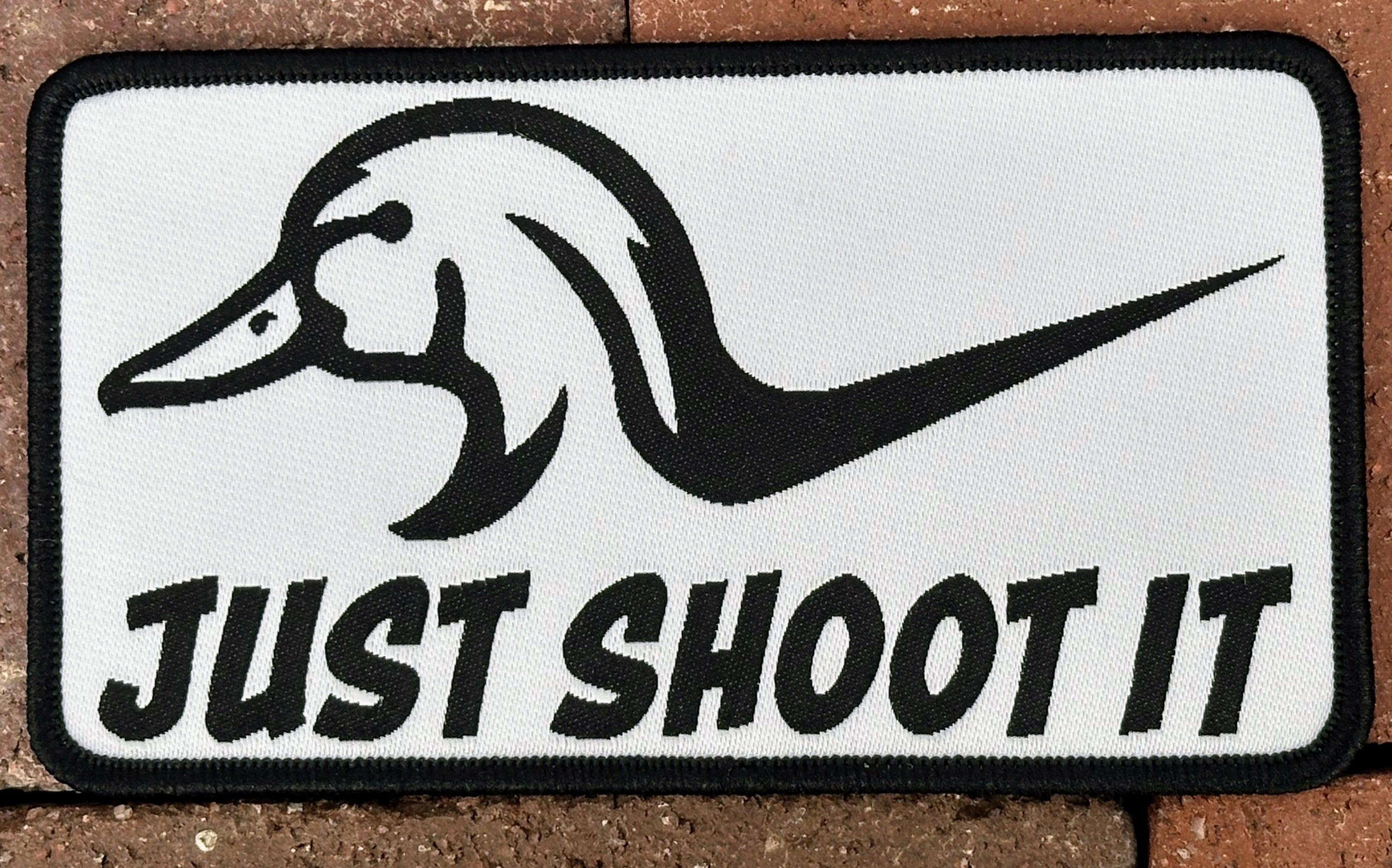 P176 (Just Shoot It Patch) – Cactus Alley Hat Co Wholesale