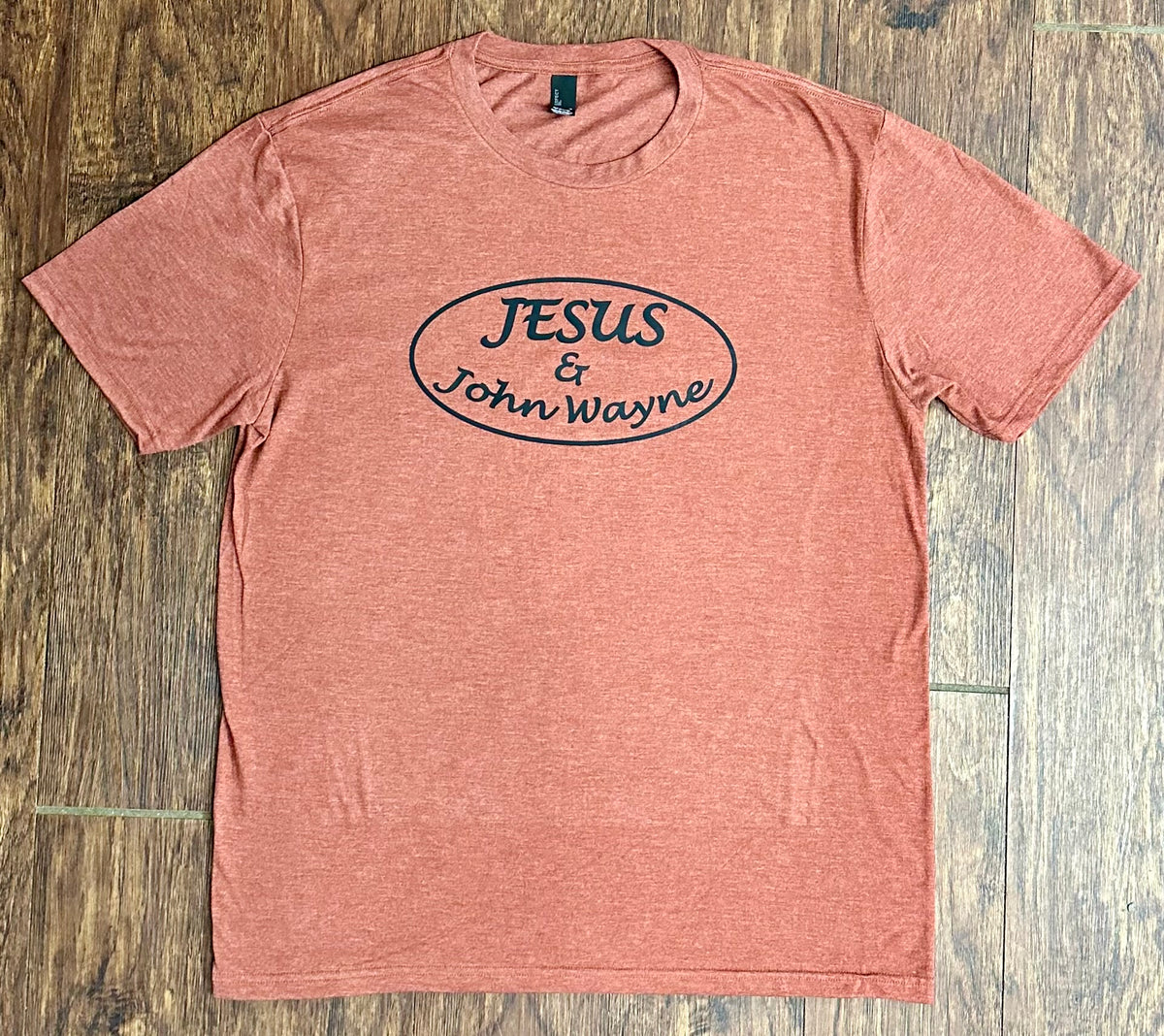 "Jesus & John Wayne" - Heathered Russett Adult Tee (2024) – Cactus ...