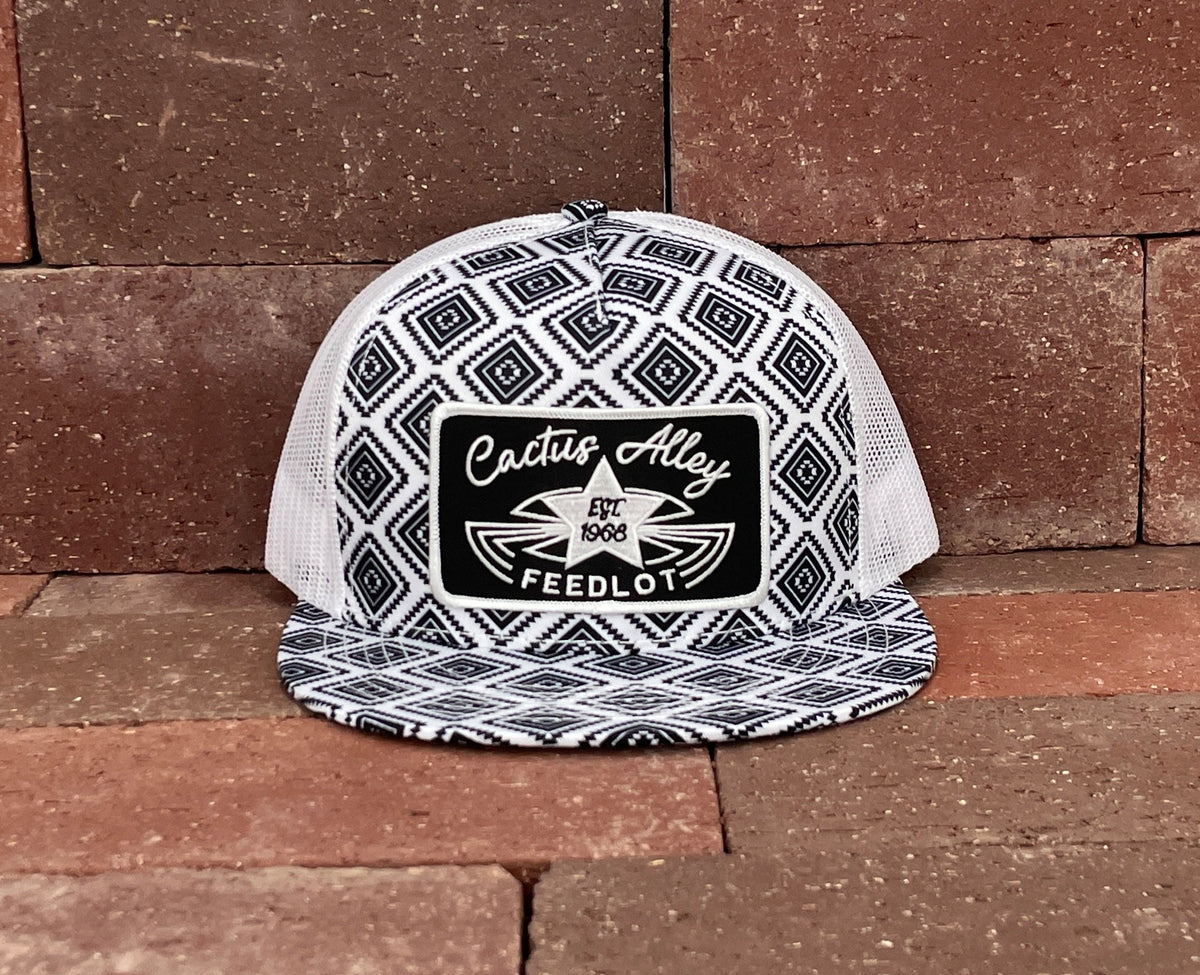 "Waylon" - CA Black/White Aztec, Snapback Cap (WESA JAN 2024) – Cactus ...