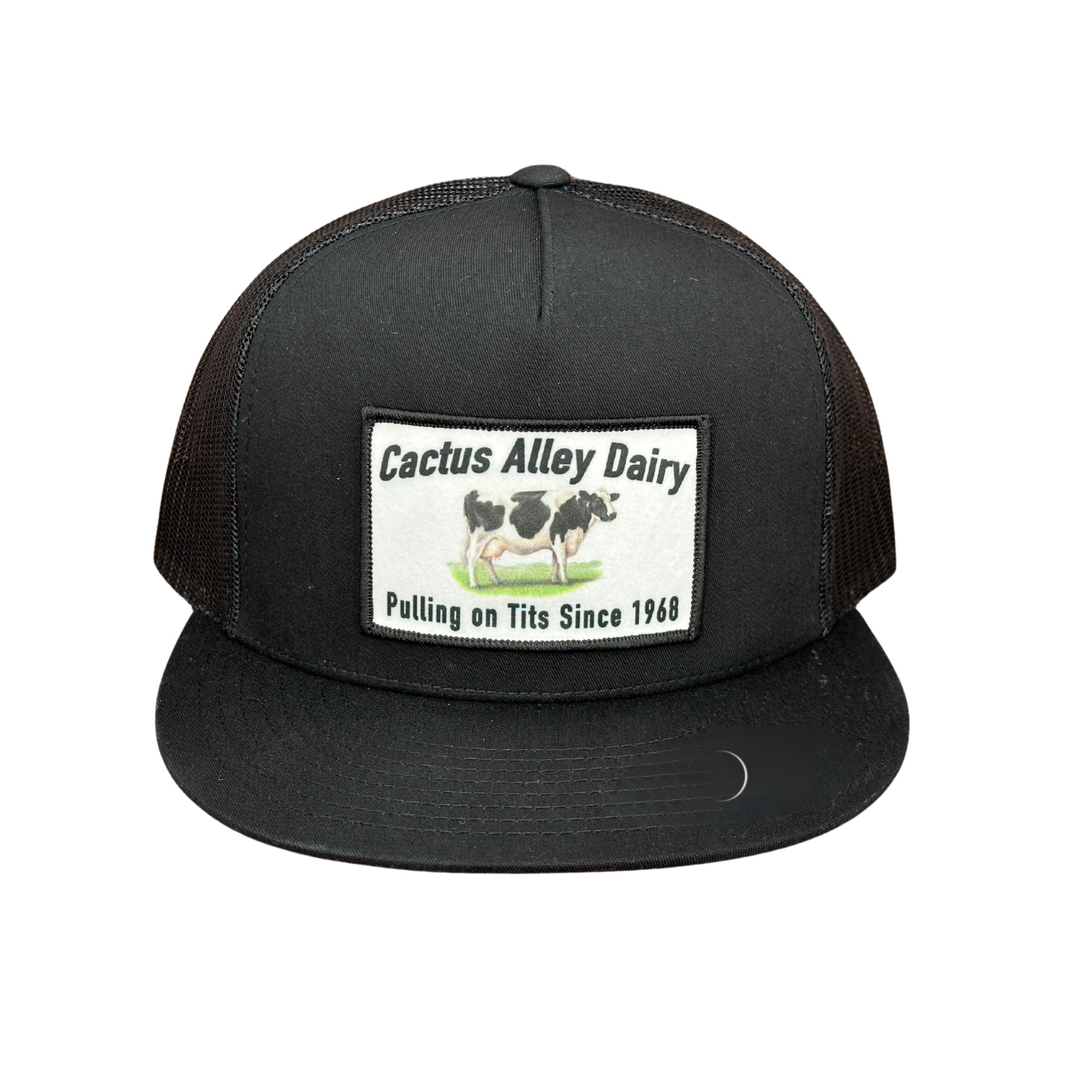 "Dairy" - 6006 Black/ Black Mesh, Snapback Cap (2024) – Cactus Alley ...