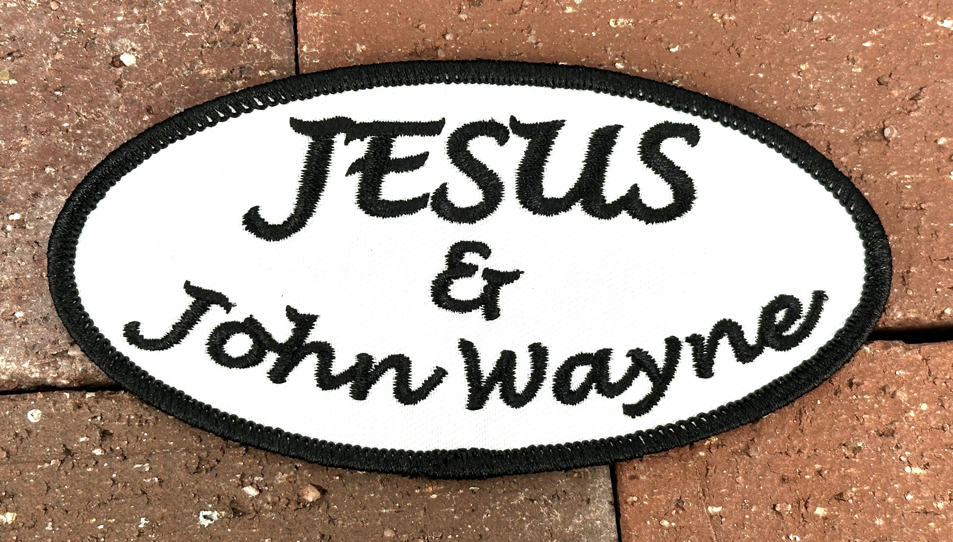 P163 (Jesus & John Wayne Patch) – Cactus Alley Hat Co Wholesale